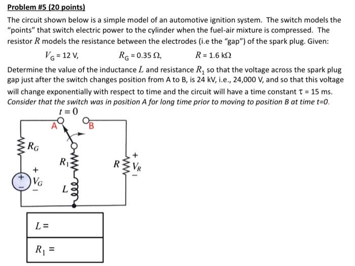 [Solved]: Problem #5 ( 20 points) The circuit shown below i