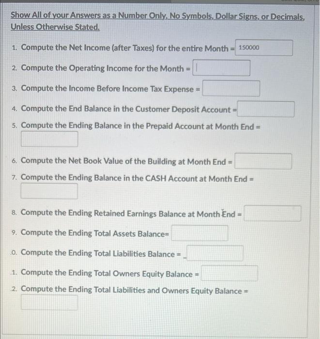 Solved 1. On Sept 1 Our Business Received a $150,000 check | Chegg.com