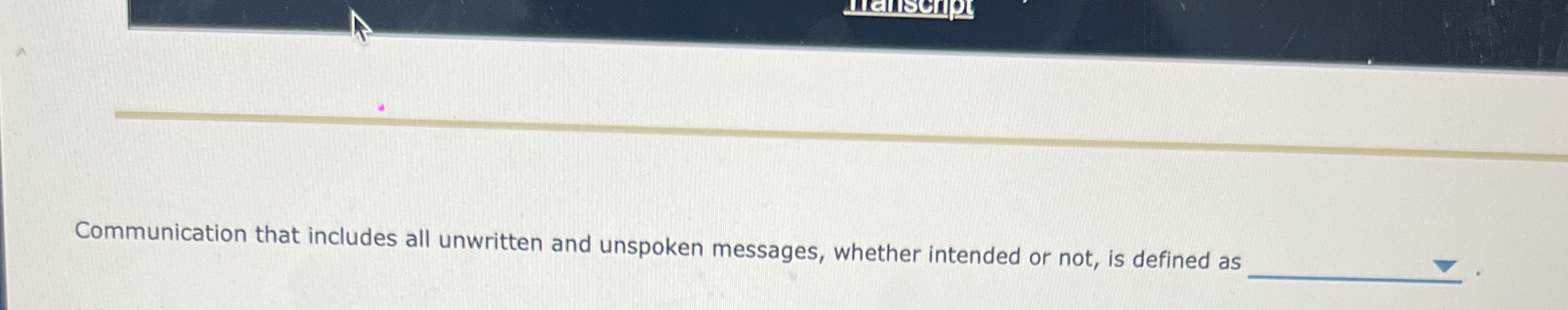 Solved Communication that includes all unwritten and | Chegg.com