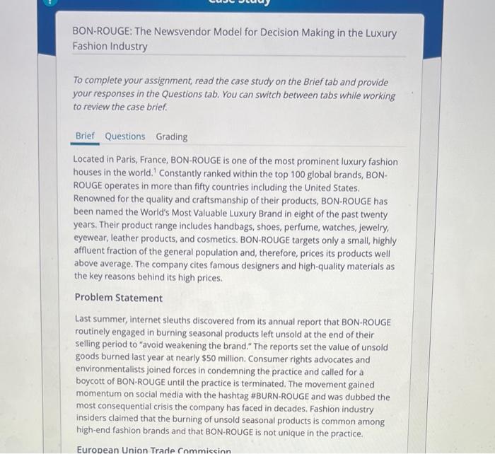 Solved To complete your assignment, read the case study on | Chegg.com