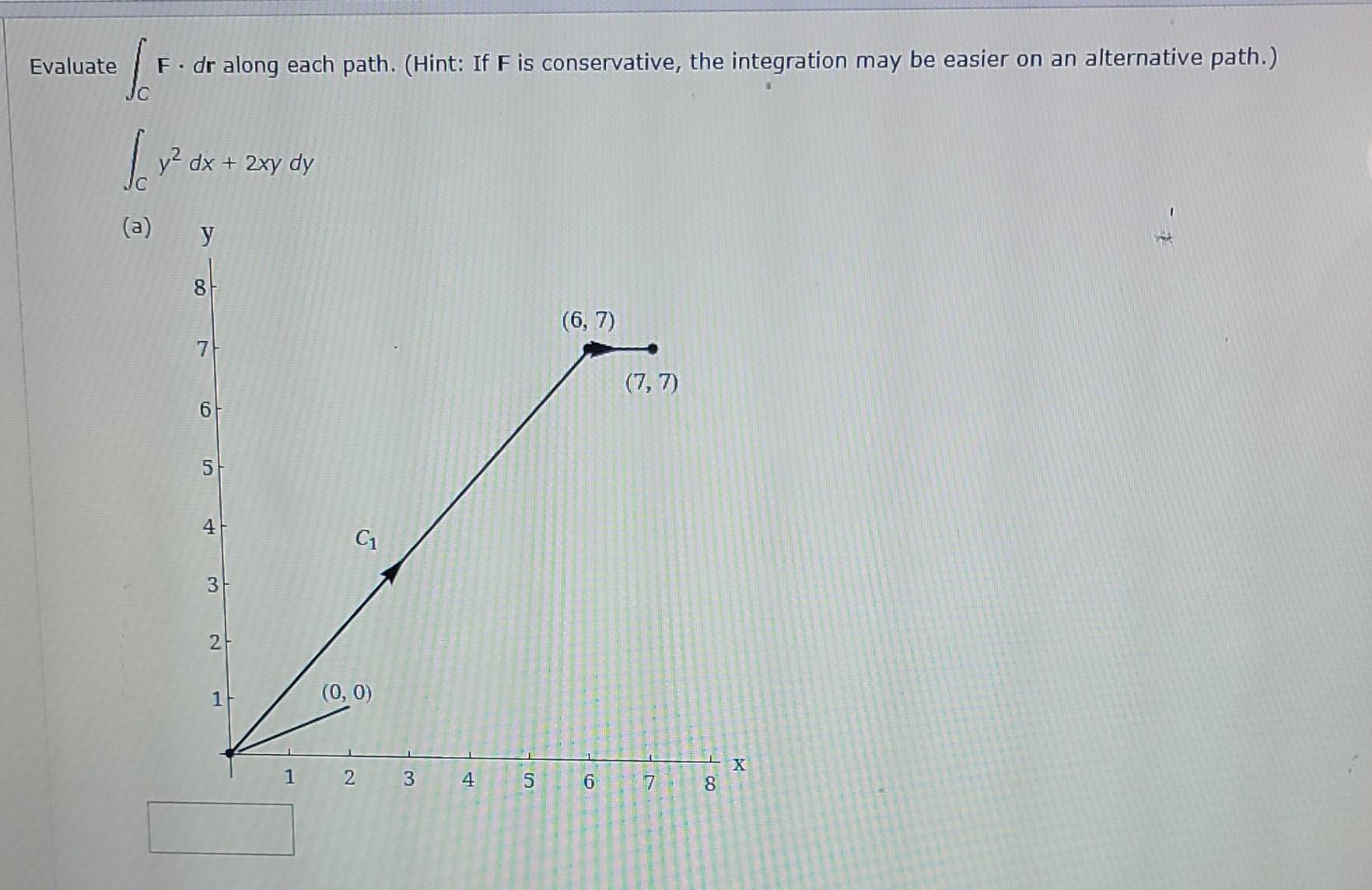 Solved Evaluate F. dr along each path. (Hint: If F is | Chegg.com