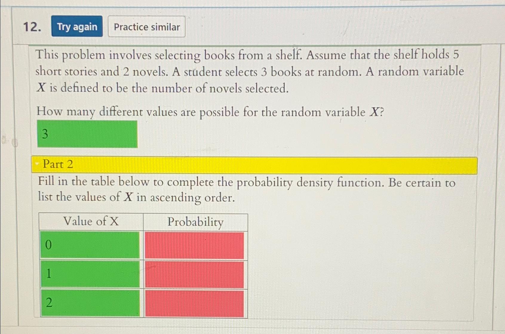 Solved This problem involves selecting books from a shelf. | Chegg.com