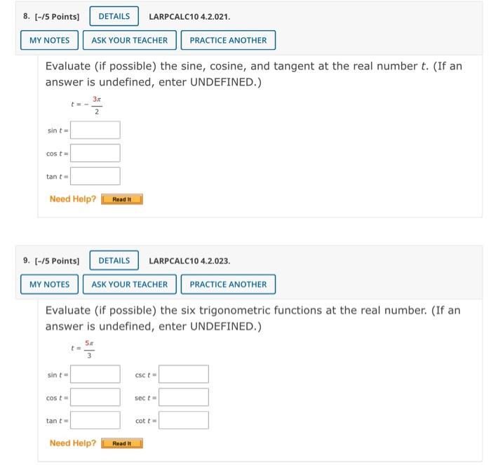 Solved 8. (-/5 Points] DETAILS LARPCALC10 4.2.021. ASK YOUR | Chegg.com