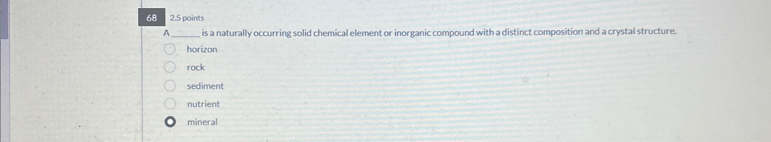 Solved 682.5 ﻿pointsAq, ﻿is a naturally occurring solid | Chegg.com