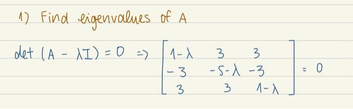 [Solved]: how to find lambda? pls detail how to solve the de
