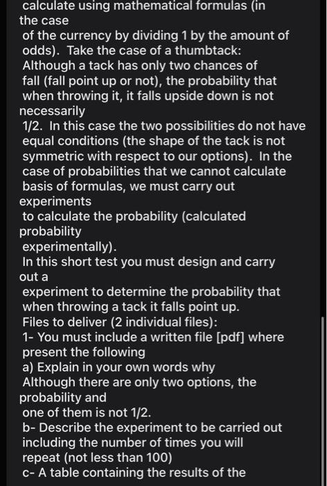 Solved Recall that in an experiment of throwing a coin the | Chegg.com