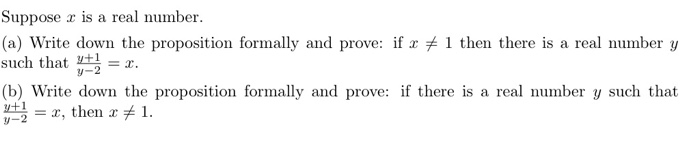Solved Suppose x is a real number. (a) Write down the | Chegg.com