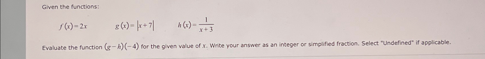 Solved Given the | Chegg.com