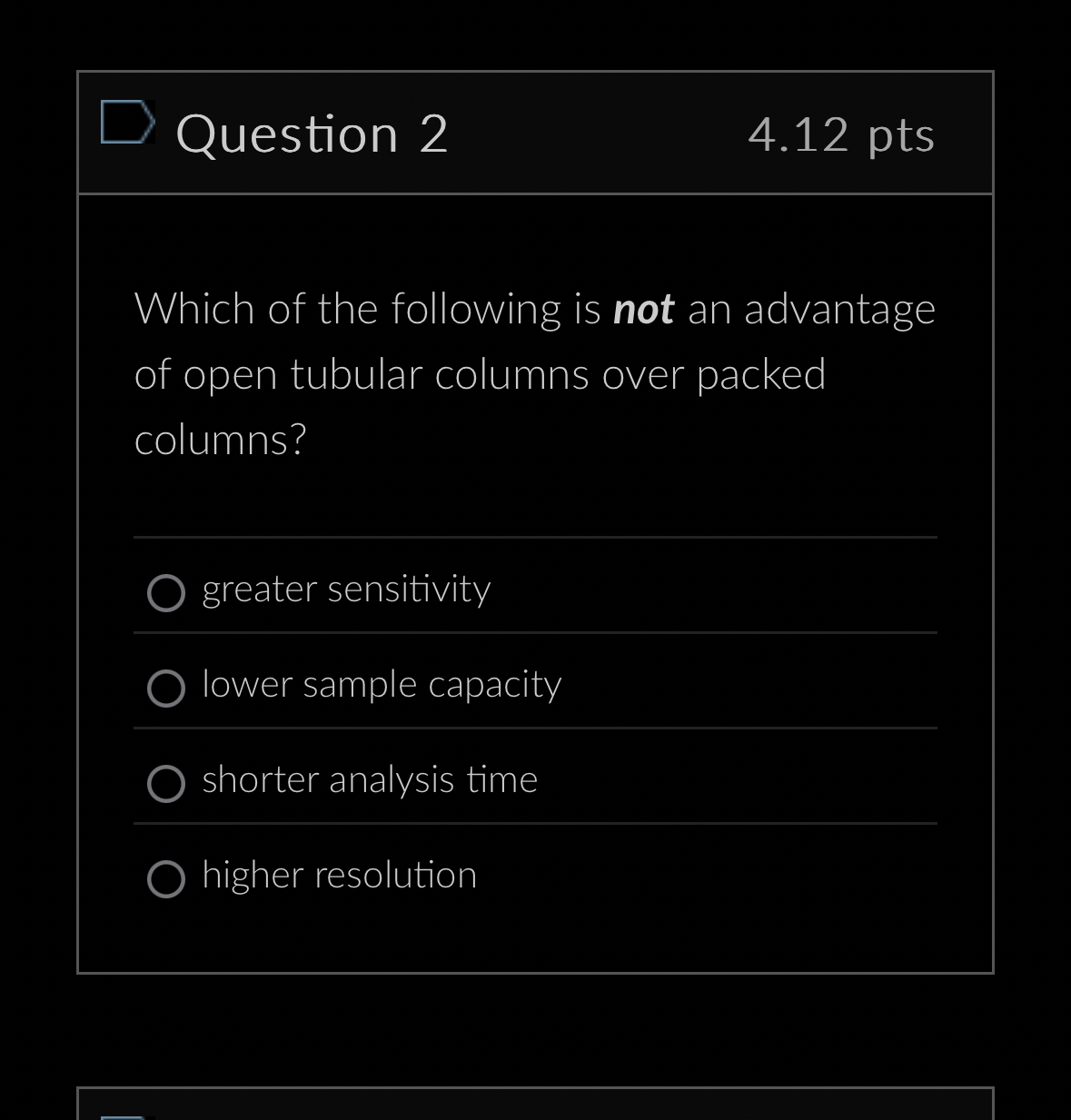 Solved Question 24.12 ﻿ptsWhich of the following is not an | Chegg.com