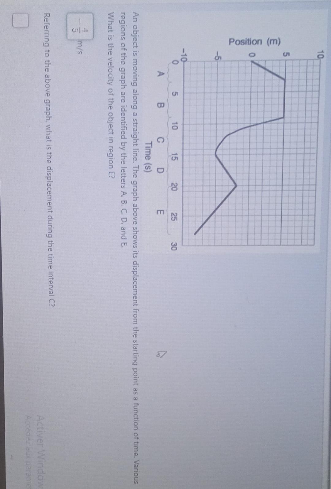 Solved An object is moving along a straight line. The graph | Chegg.com