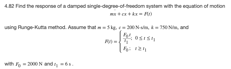 Solved Please show work, only using the Runge-Kutta Method | Chegg.com