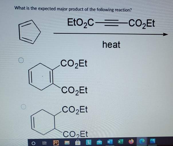 Solved What is the expected major product of the following | Chegg.com
