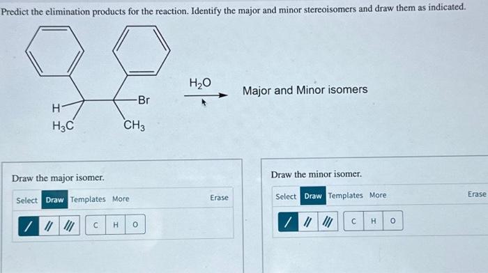 Solved H2O Major and Minor isomers Draw the minor isomer. | Chegg.com