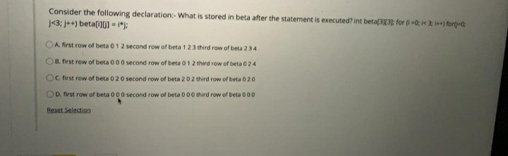Solved Consider the following declarations:- const int LEVEL | Chegg.com