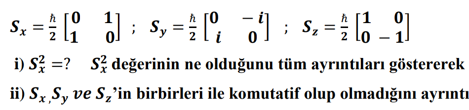 Solved URGENT In quantum mechanics, Pauli-Spin matrices are | Chegg.com