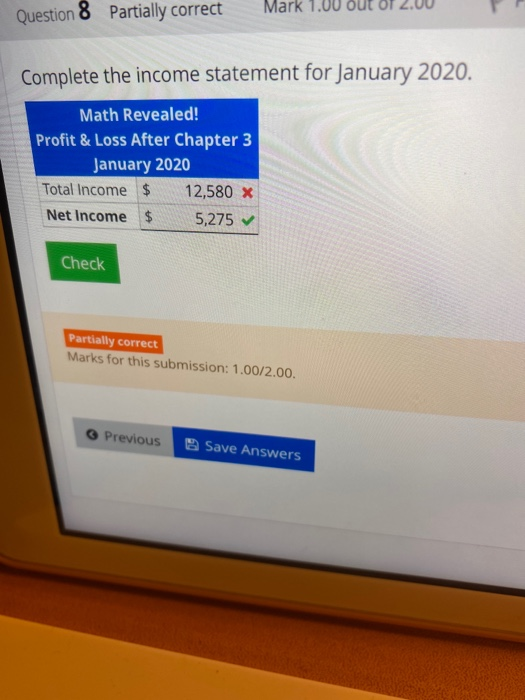 Math Revealed Profit and Loss Chapter 3 homework | Chegg.com