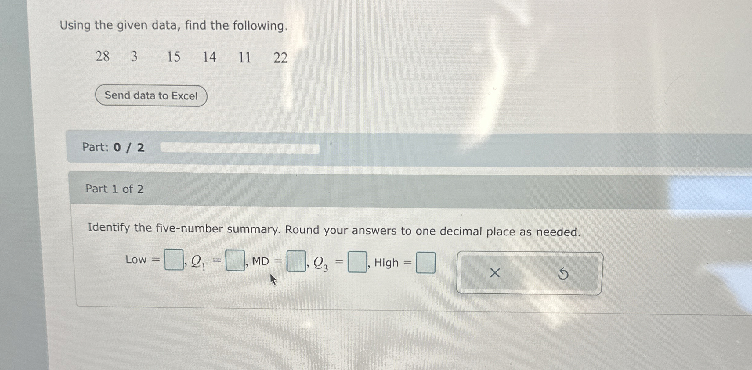 Solved Using the given data, find the | Chegg.com