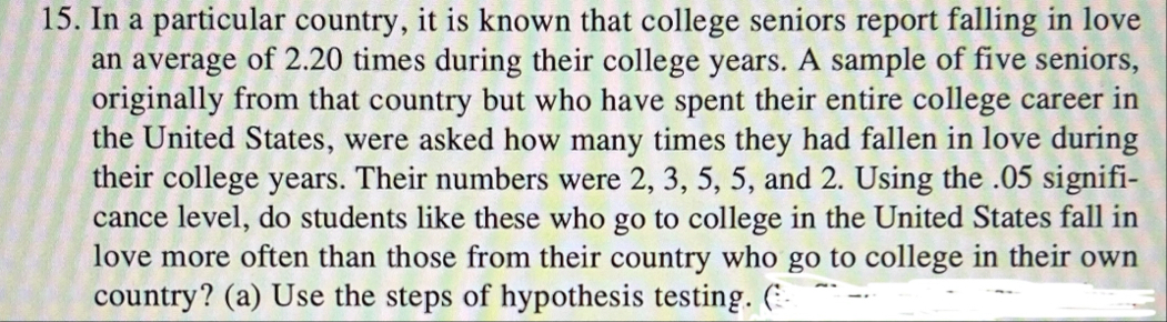 Solved In a particular country, it is known that college | Chegg.com