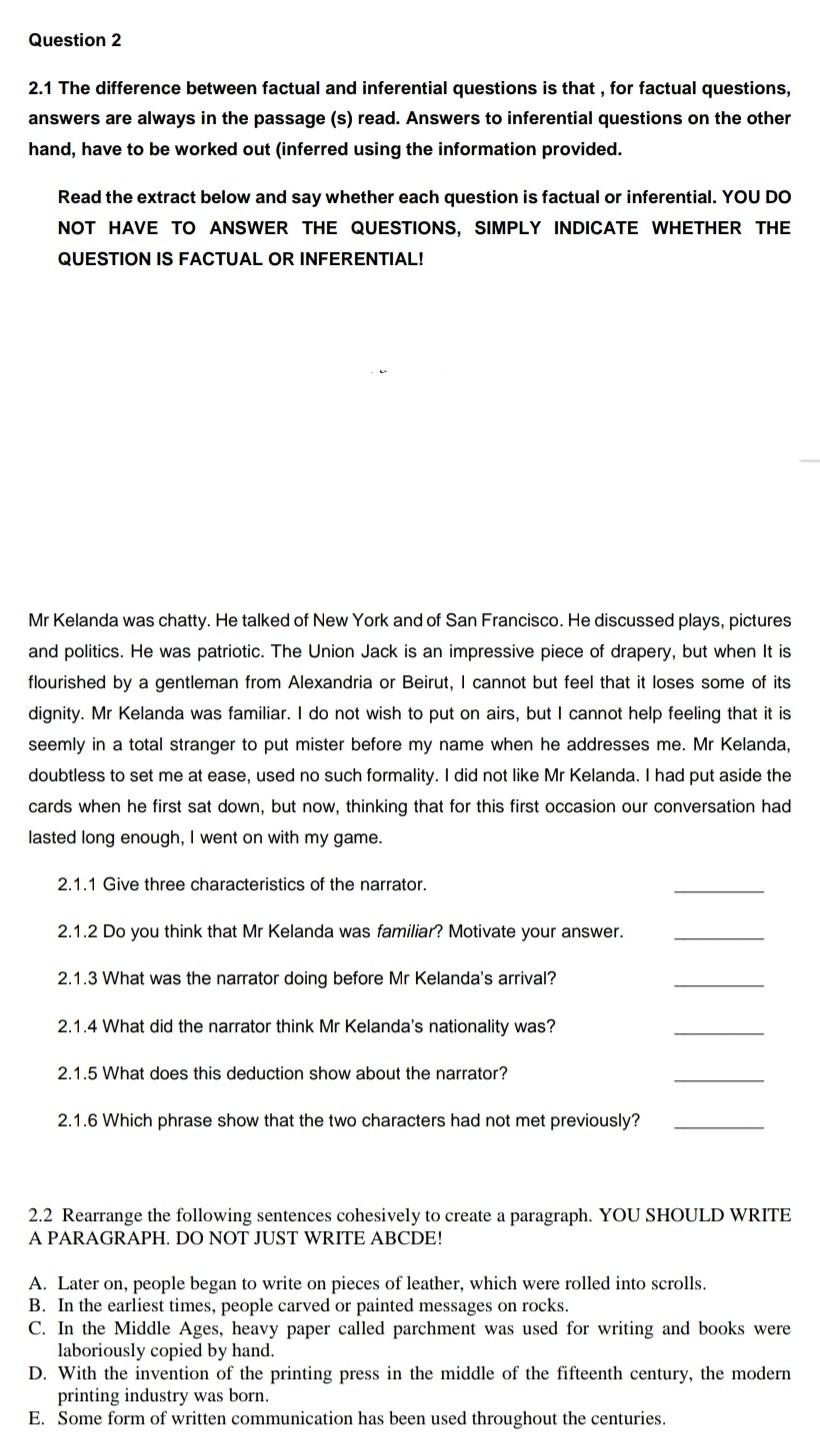 2 1 The Difference Between Factual And Inferential