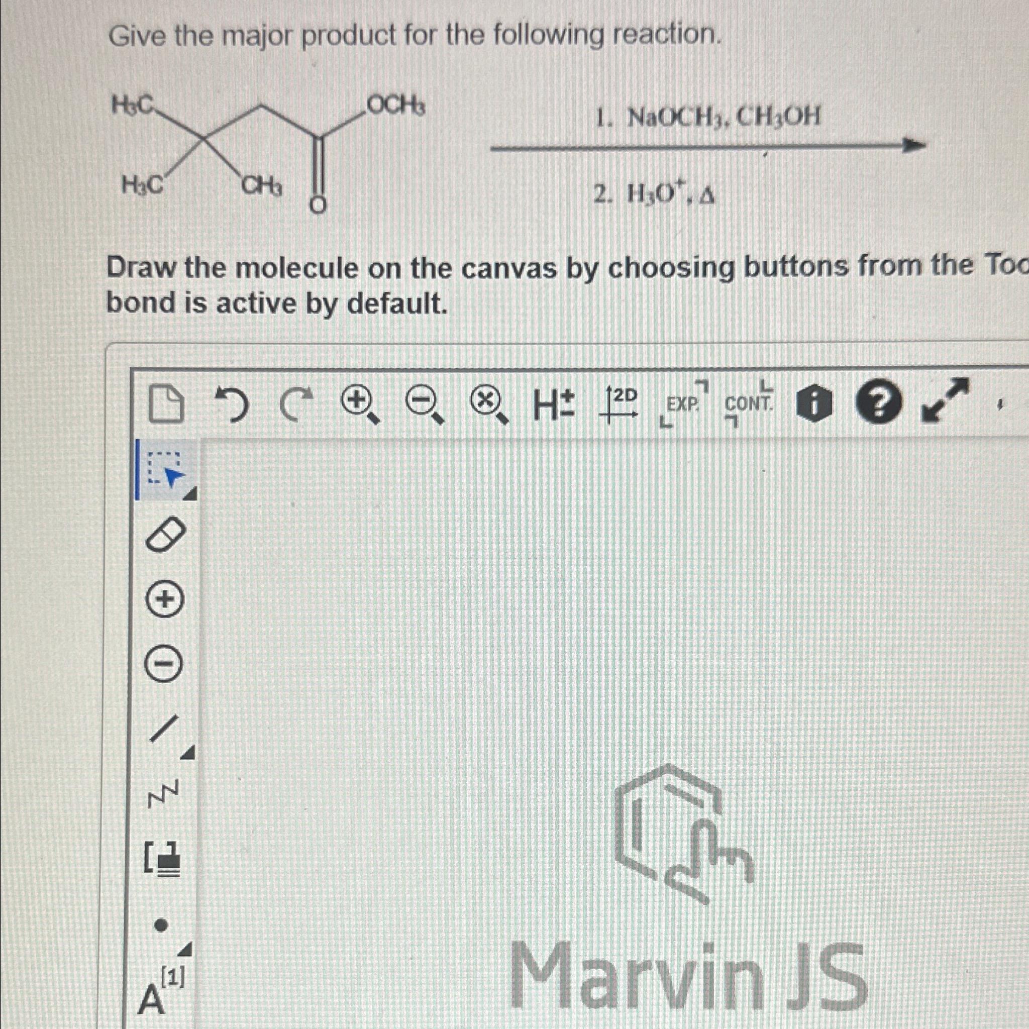 Solved Give the major product for the following | Chegg.com
