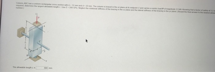 Solved Con ABC has a uniform rectangle cross section | Chegg.com