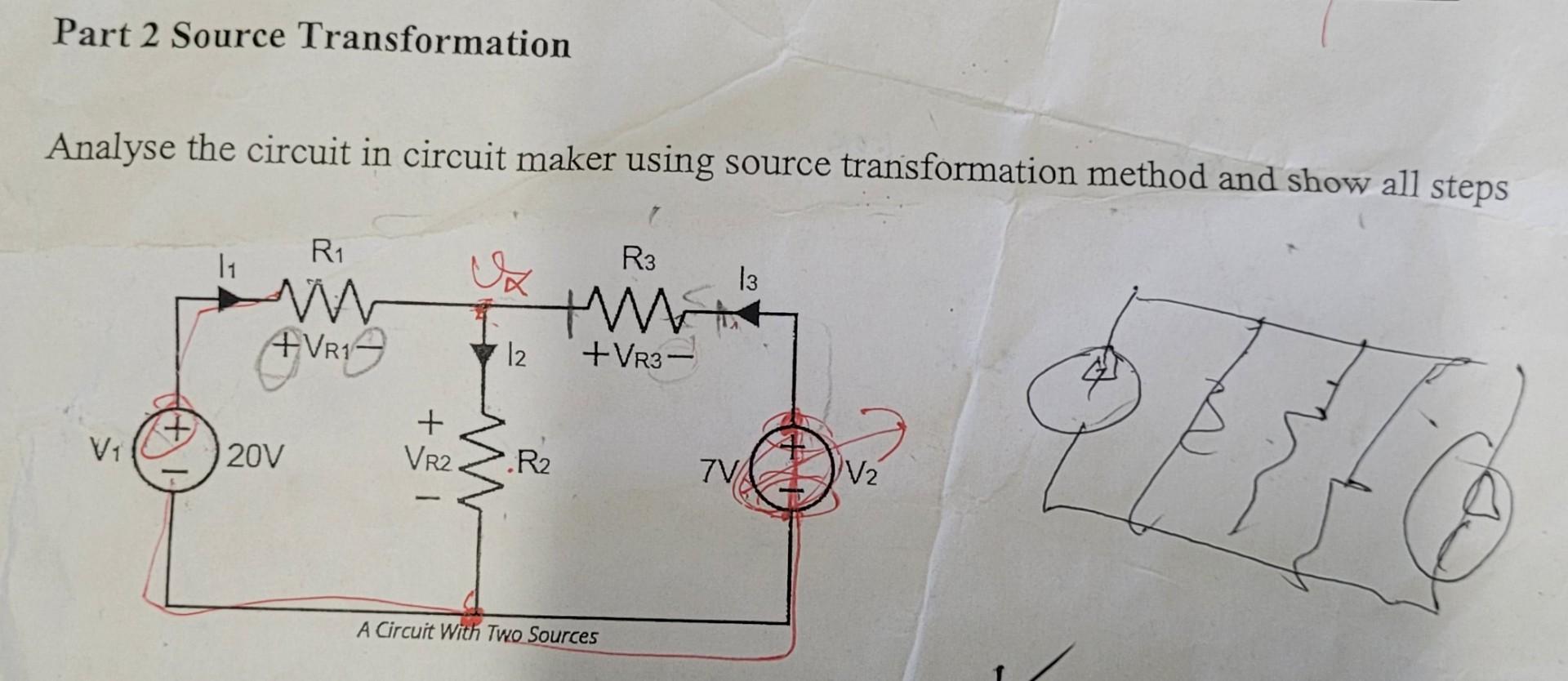Solved Analyse the circuit in circuit maker using source | Chegg.com Solved Analyse the circuit in circuit maker using source | Chegg.com