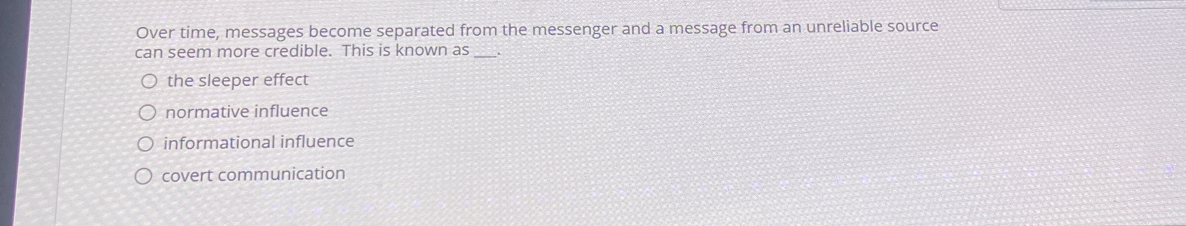 Solved Over time, messages become separated from the | Chegg.com