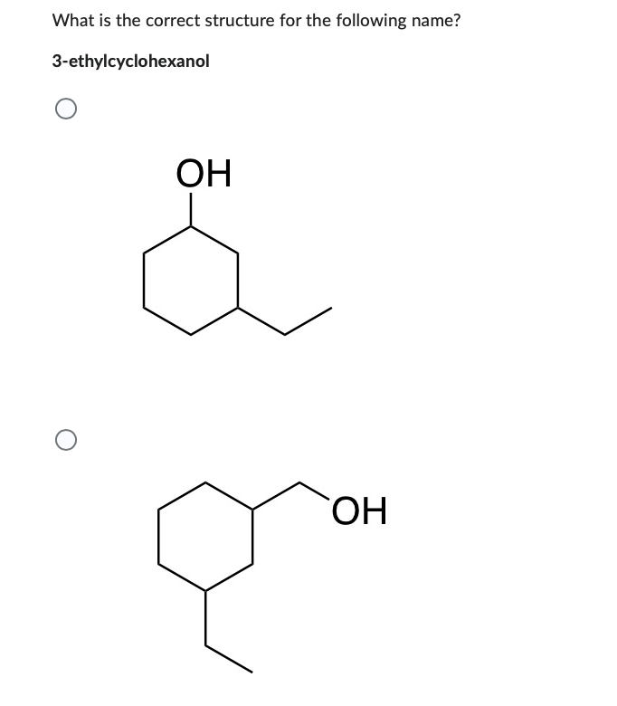 Solved What is the correct structure for the following | Chegg.com