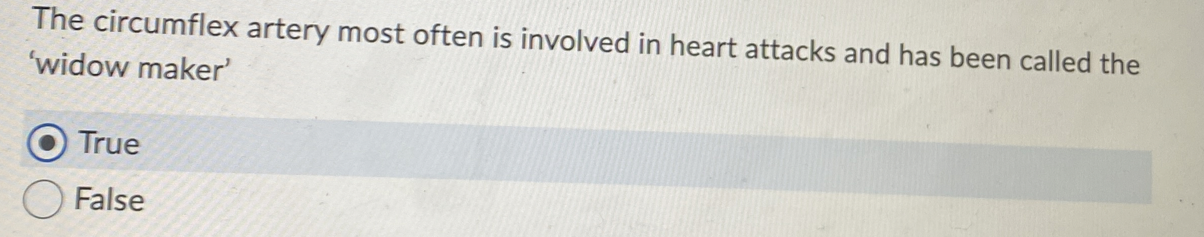 Solved The circumflex artery most often is involved in heart | Chegg.com