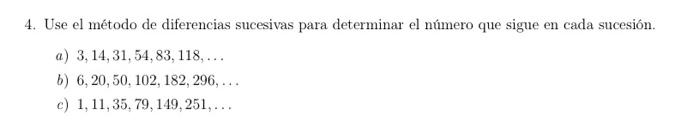 Solved Use the method of serial differences to determine the | Chegg.com