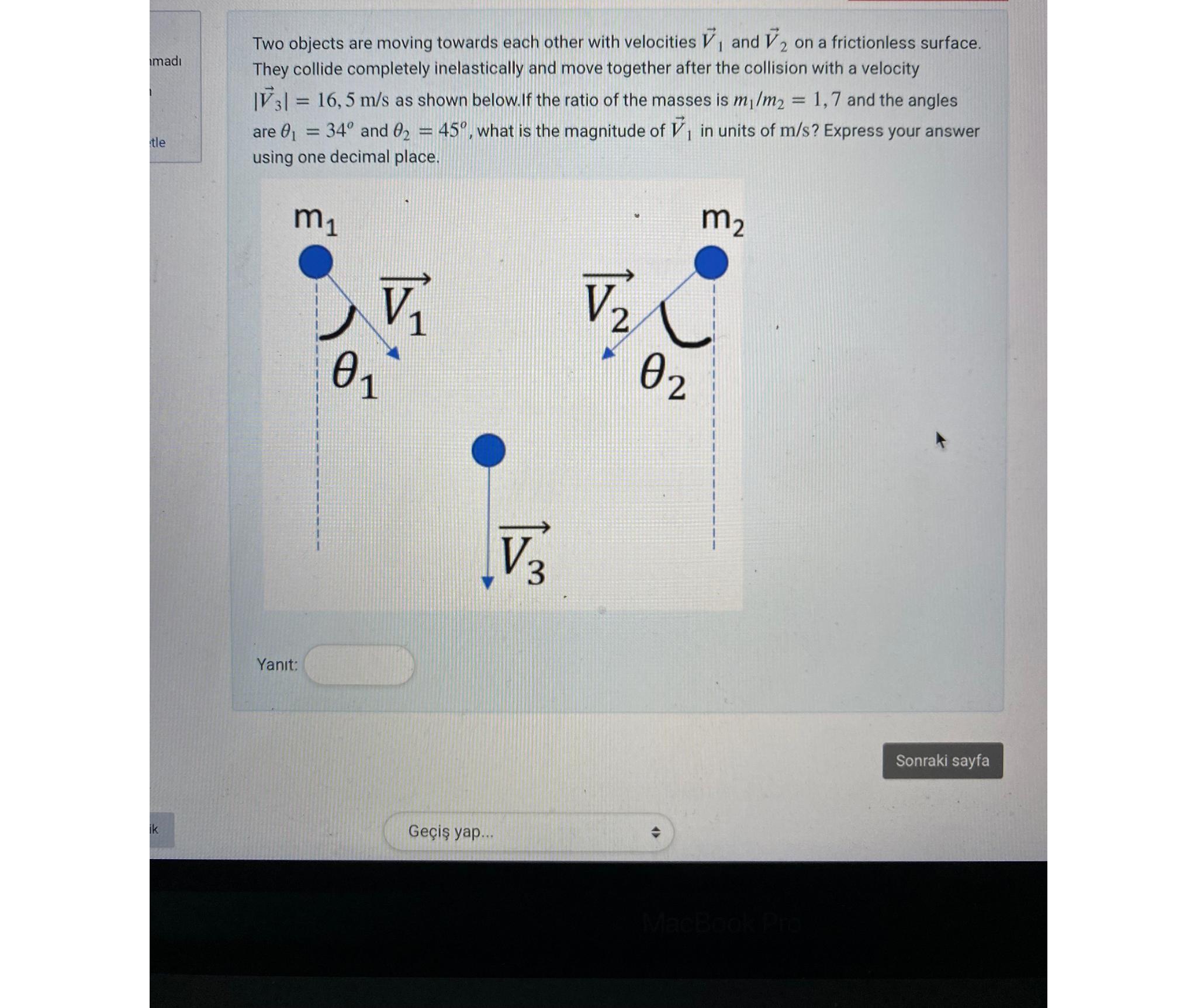 Solved Two objects are moving towards each other with | Chegg.com