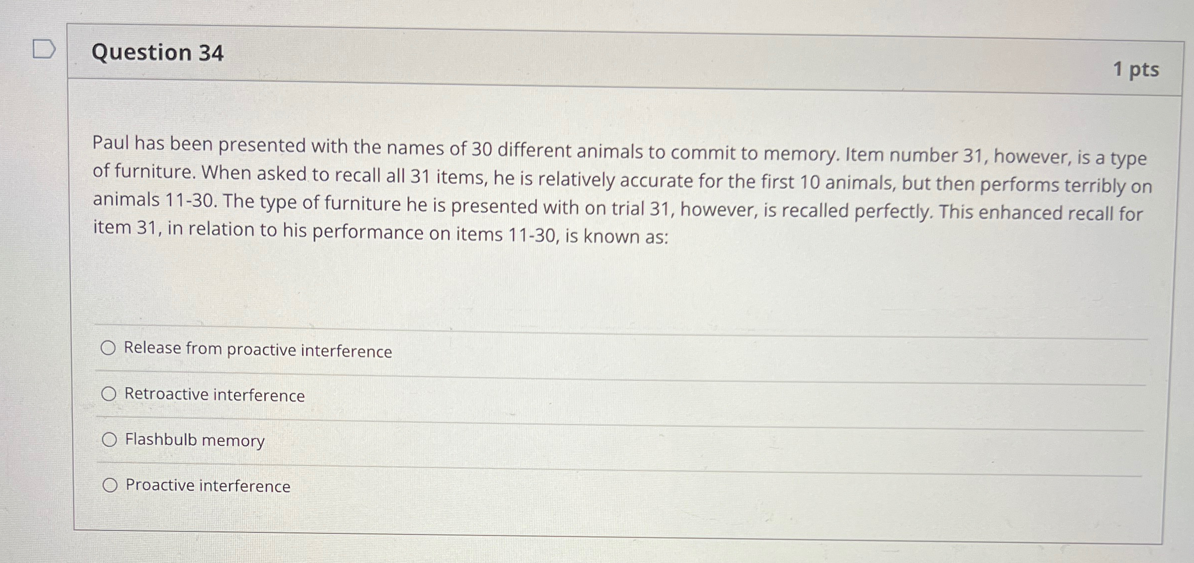 Solved Question 341 ﻿ptsPaul has been presented with the | Chegg.com