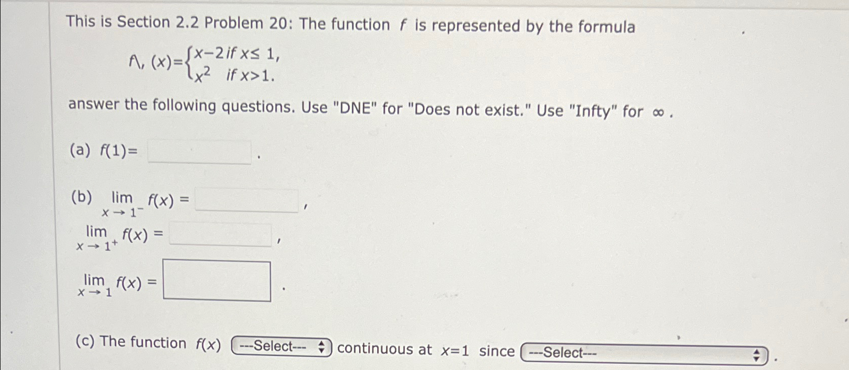 Solved This is Section 2.2 ﻿Problem 20: The function f ﻿is | Chegg.com