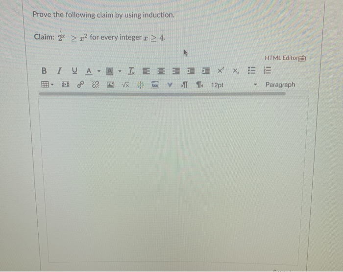 Solved Prove the following claim by using induction. Claim: | Chegg.com