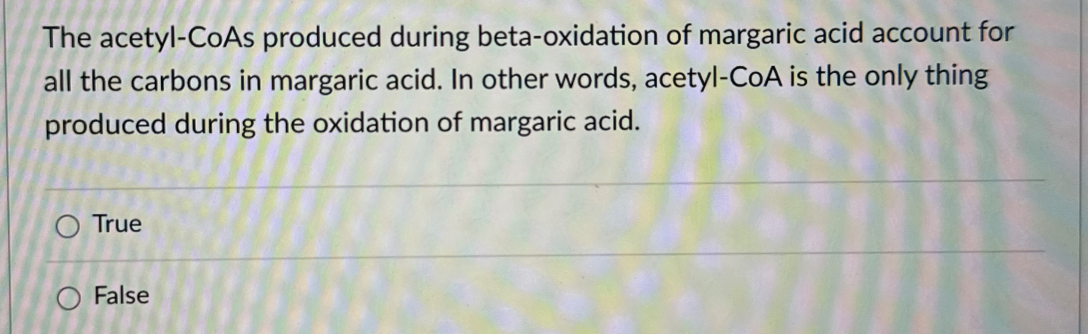 Solved The acetyl-CoAs produced during beta-oxidation of | Chegg.com