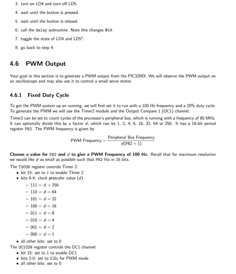 4.5 Digital General Purpose Input and Output Your | Chegg.com