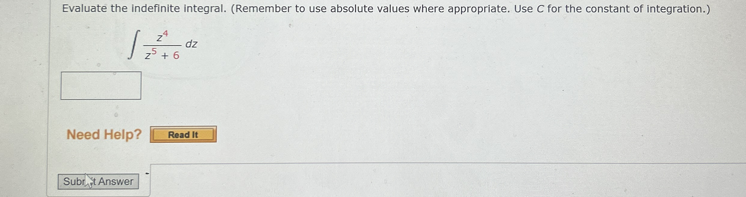 Solved Evaluate the indefinite integral. (Remember to use | Chegg.com