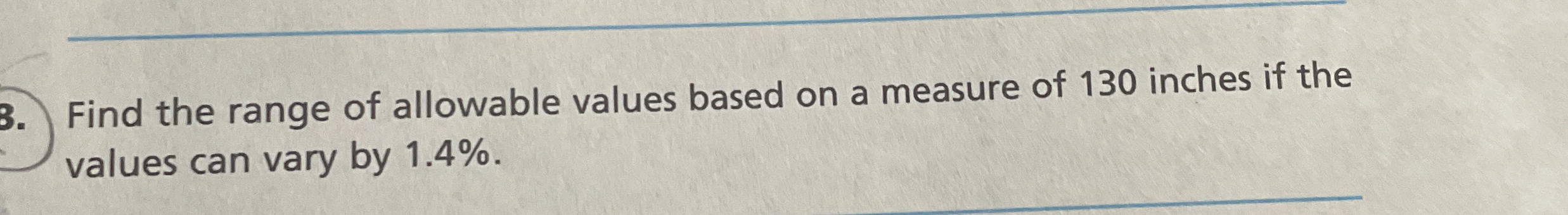 Solved Find the range of allowable values based on a measure | Chegg.com