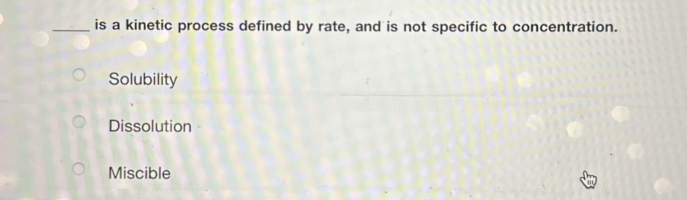 Solved q, ﻿is a kinetic process defined by rate, and is not | Chegg.com