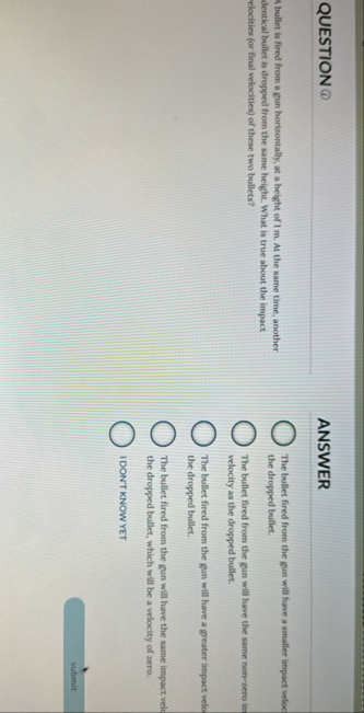 Solved QUESTION ?(1)4 ﻿bullet is fired from a gun | Chegg.com