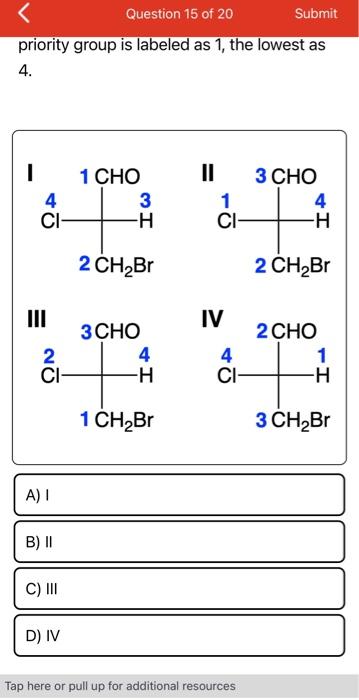 Solved In the Fischer projection below, choose the image | Chegg.com