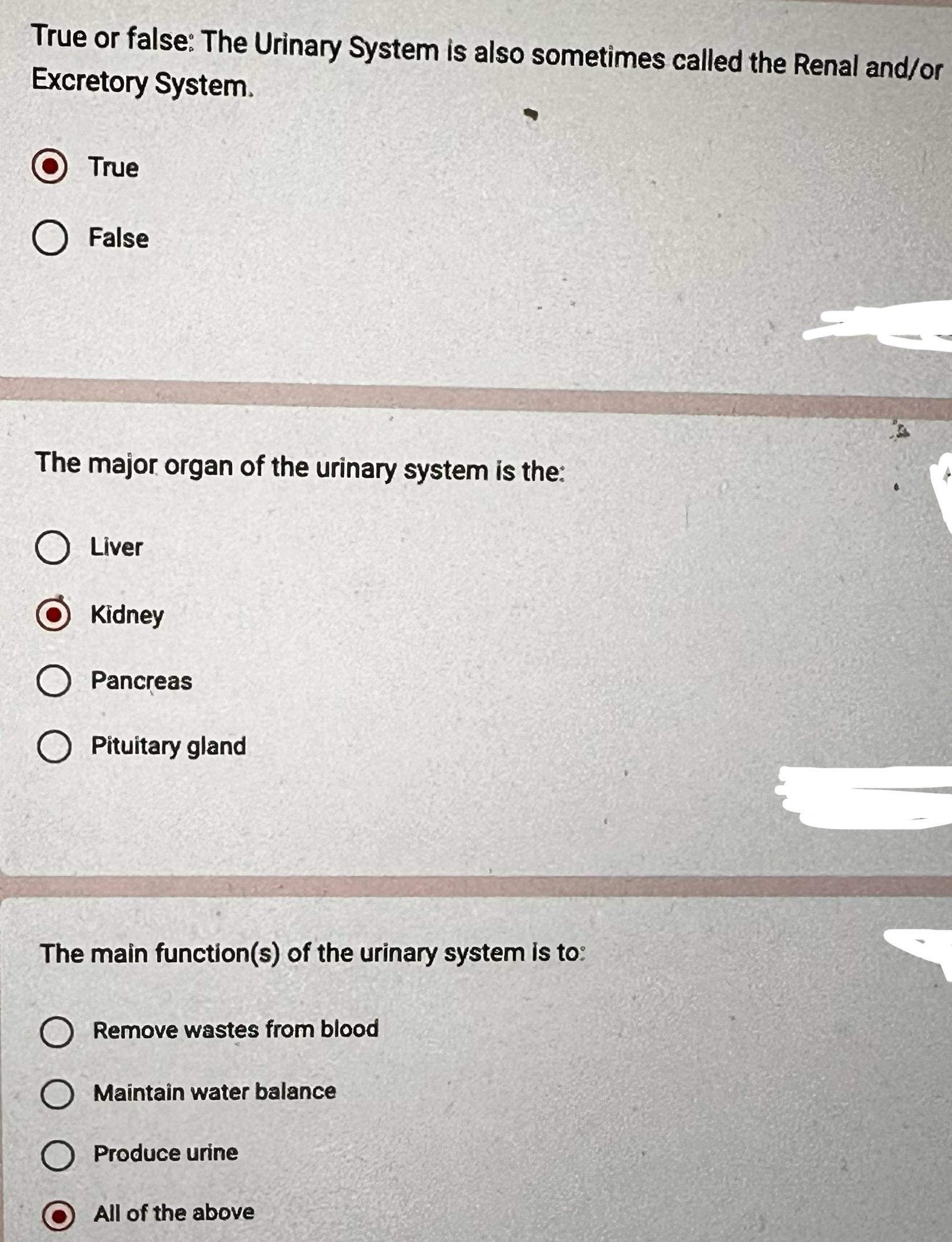 Solved 1) ﻿True or false: The Urinary System is also | Chegg.com