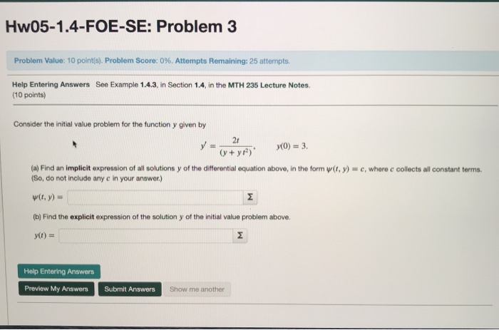 Solved Hw05-1.4-FOE-SE: Problem 3 Problem Value: 10 | Chegg.com