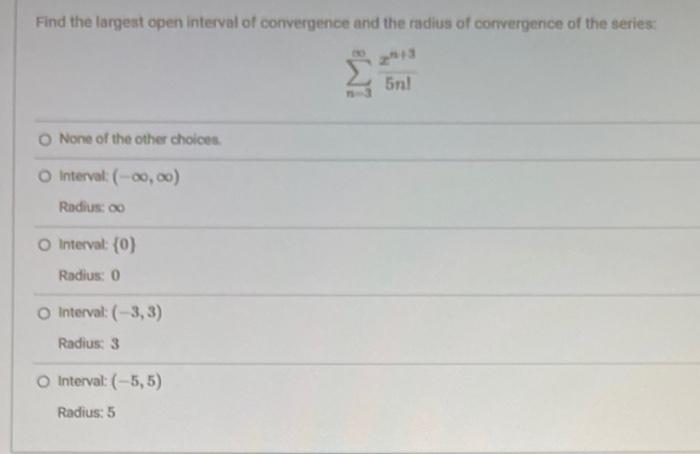 Solved Find the largest open interval of convergence and the | Chegg.com