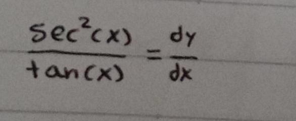 Solved tan(x)sec2(x)=dxdy | Chegg.com