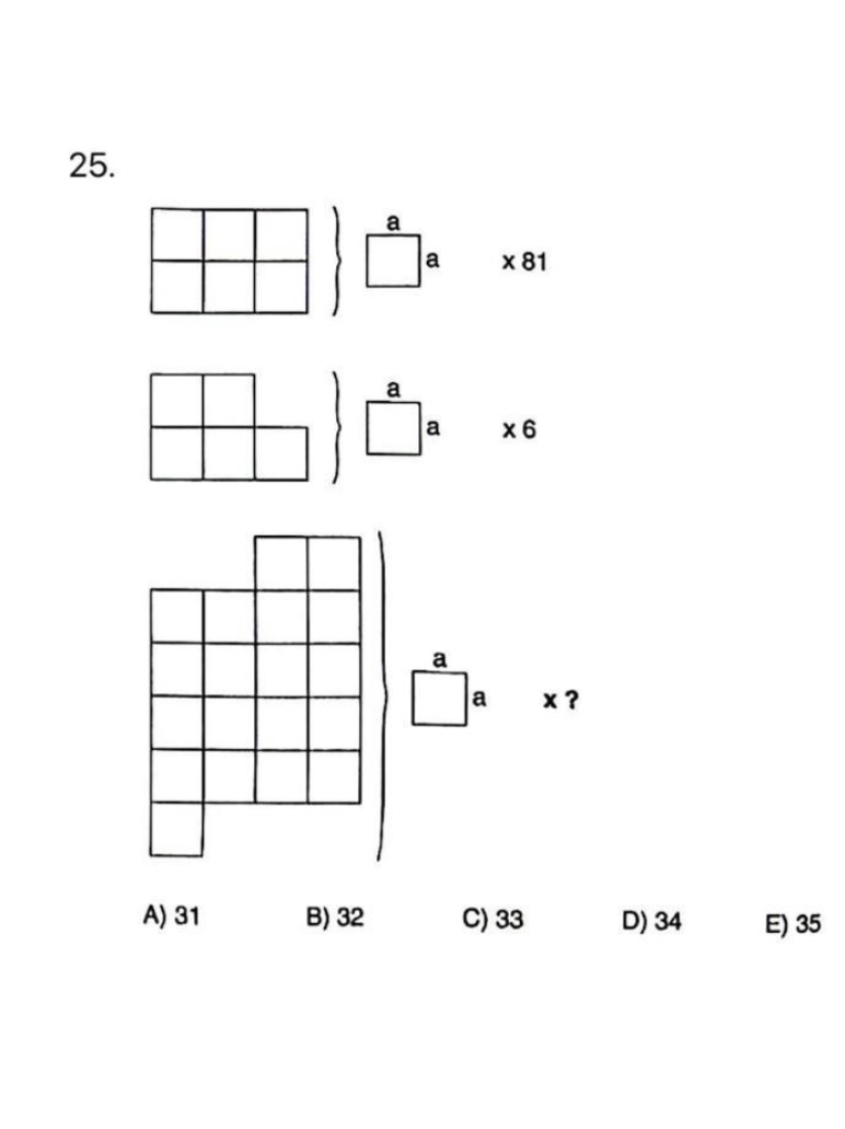 Solved A) 31B) 32C) 33D) 34E) 35 | Chegg.com