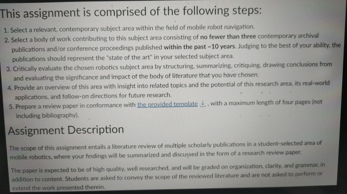 Solved This assignment is comprised of the following | Chegg.com