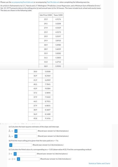 Solved Please use the accomparying Eacel data set or | Chegg.com Solved Please use the accomparying Eacel data set or | Chegg.com