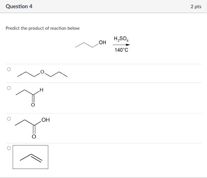 Solved Predict the product of reaction below no reaction | Chegg.com