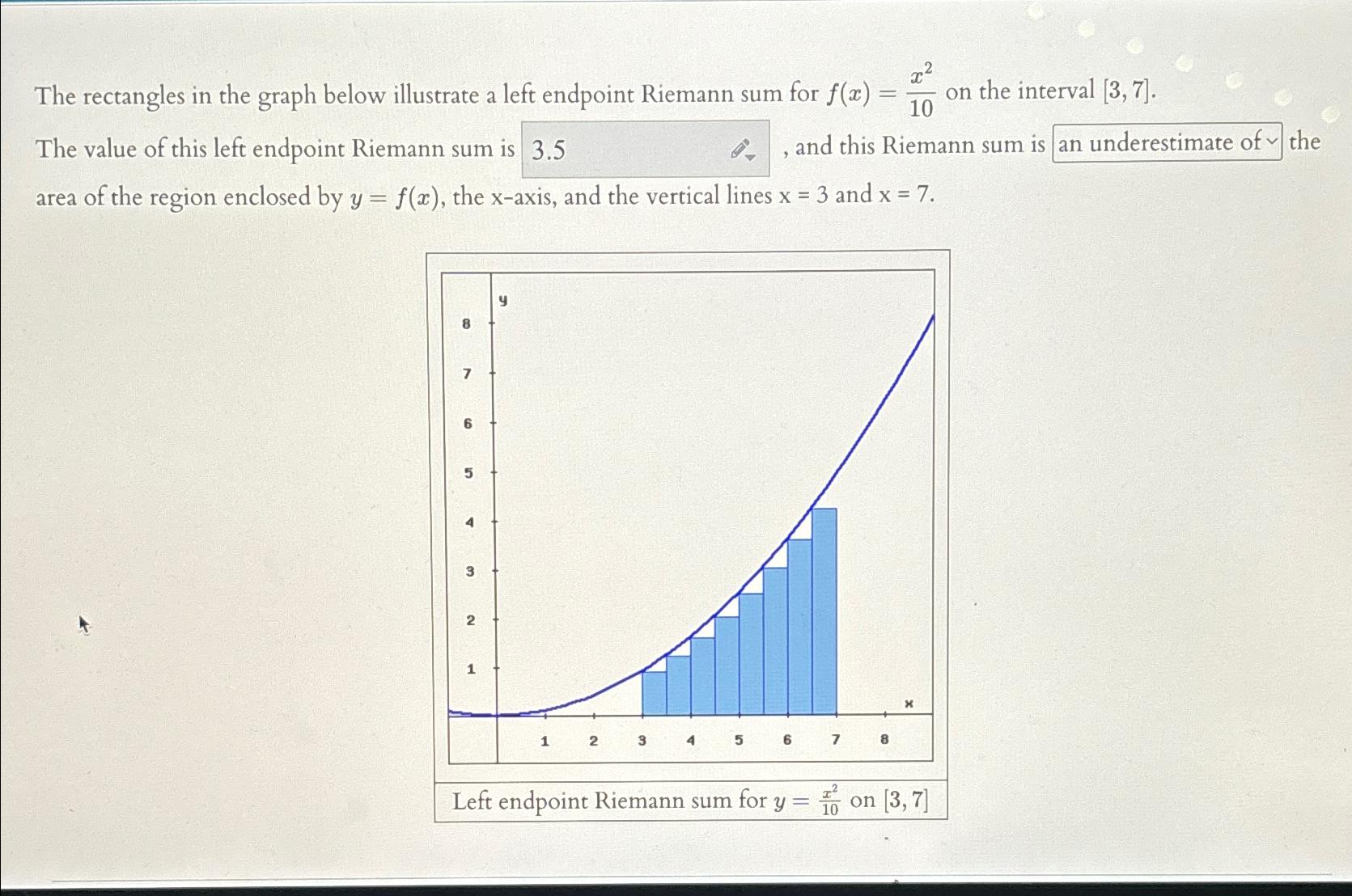Solved The rectangles in the graph below illustrate a left | Chegg.com
